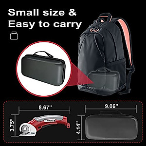 Fstcrt Cordless Electric Scissors,Electric Cutter,Cloth and Cardboard Cutter, Carpet Cutter Tool,Electric Shears,Rotary Cutter for Fabric,Rotary Scissors,Multi-Cordless Cutting Tool with storage box