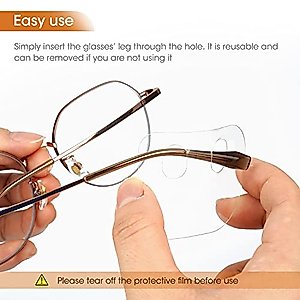 20 Pairs Clear Stretchy Lightweight Glasses Slip-on Side Shields Fit Most Glasses Frames for Minimizing the Injuries to the Eyes from Windblown Particulates Sand and More，20 pack