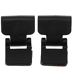 STOBOK 4pcs Reptile Terrarium Cover Clip Tropical Amphibians Tank Buckle Anti-Escape Cages Door Hinge Latch for Reptiles, Black, 1.97x1.18x0.98in