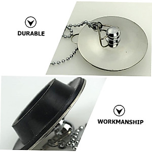 FONDOTIN Bath Drainer Bathroom Accessories Sink Drain Bathtub Drain Bathtub Sink Stopper Tub Hair Catcher Hair Stopper for Tub Bathtub Drain Stopper Silver