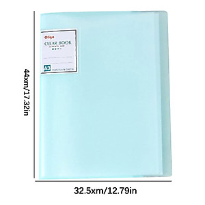 A3 Diamond Painting Storage Book 30 Pags,Art Portfolio Painting Storage Book Clear Pockets Sleeves Protectors for Artwork, Report Sheet, Letter Album Folder Storage Bag 44 X 32.5 cm (Pink)