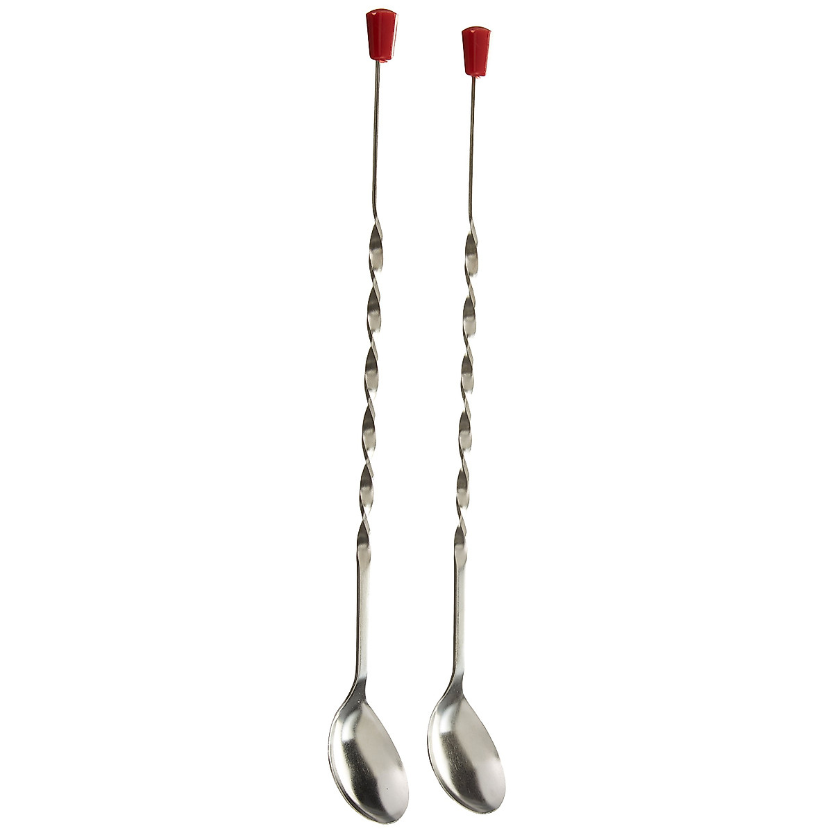 NEW, Update International 11-Inch Stainless Steel Bar Spoon, Bar Spoons, Twist-Neck, Barware Mixing Spoon - set of 2