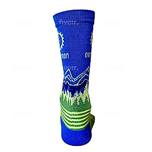 Evergreen Mountain Bike Alliance Wool Socks Blue M
