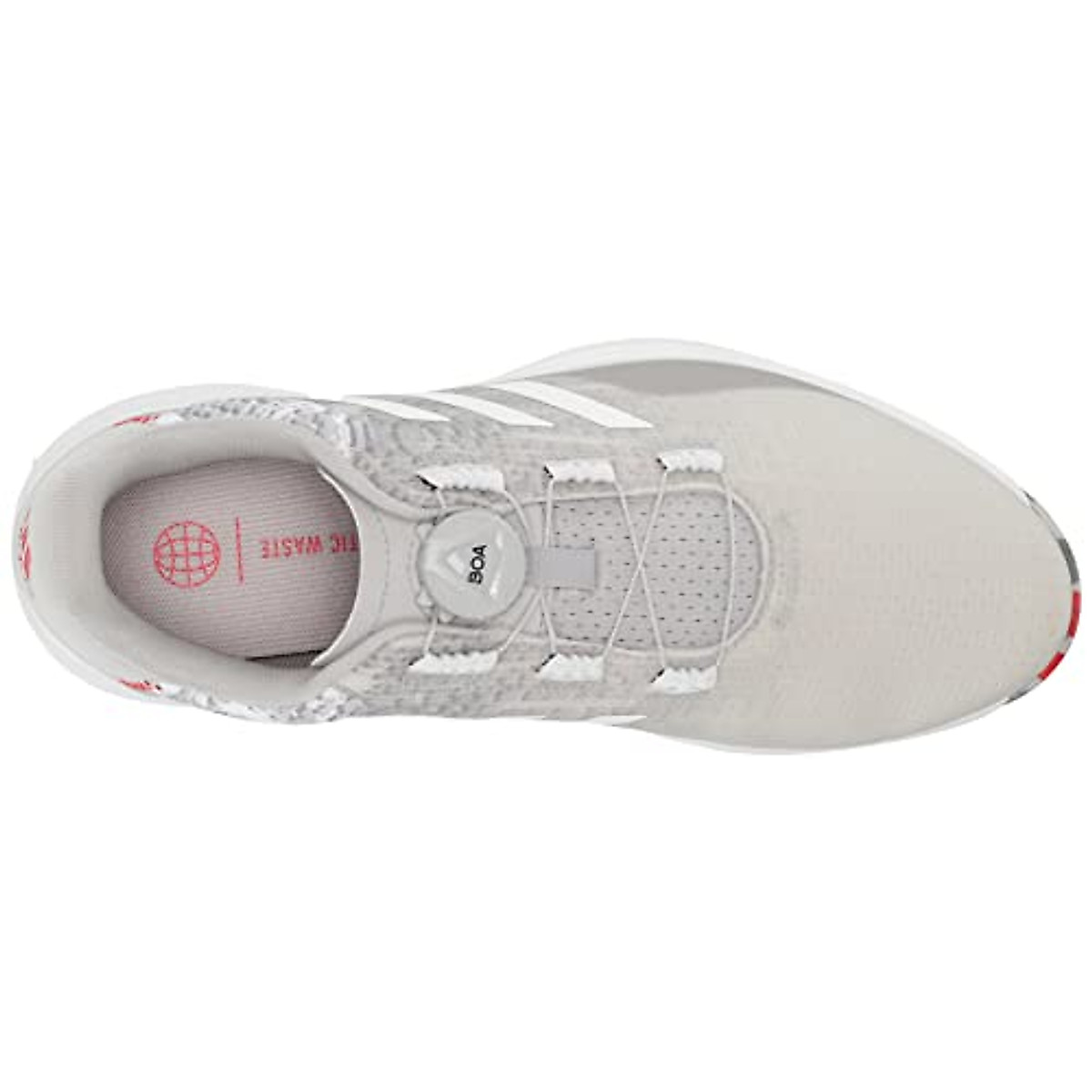 adidas Men's S2G BOA Wide Spikeless Golf Shoes, Grey Two/Footwear White/Grey Three, 9