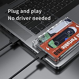 Kinhank 2TB External Hard Drive Built-in 120,000+ Classic Games, Batocera 33 System, Retro Game Console Compatible with 70+ Emulators, HDD Support for Windows/Laptop/PC/Linux,Plug&Play
