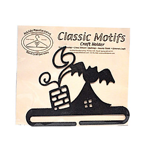 Classic Motifs Rooftop 6 Inch Charcoal Split Bottom Craft Holder