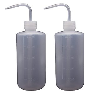Autdor Wash Bottles 2Pcs Squeeze Bottle 500ML | 16OZ Plastic Safety Wash Bottle Watering Tools Economy Squeeze Bottle for Green Soap Cleaning Washing Bottle
