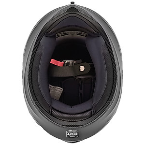 GDM Motorcycle Helmet with Bluetooth Headset - Large (Matte Black, with Clear & Iridium Shields)