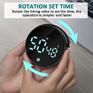 izBuy Digital Kitchen Timer for Cooling, Magnetic Classroom Timer for Kids, Large LED Display Stopwatch Countdown Visual Timer Clock for Teacher Workout Egg Seniors
