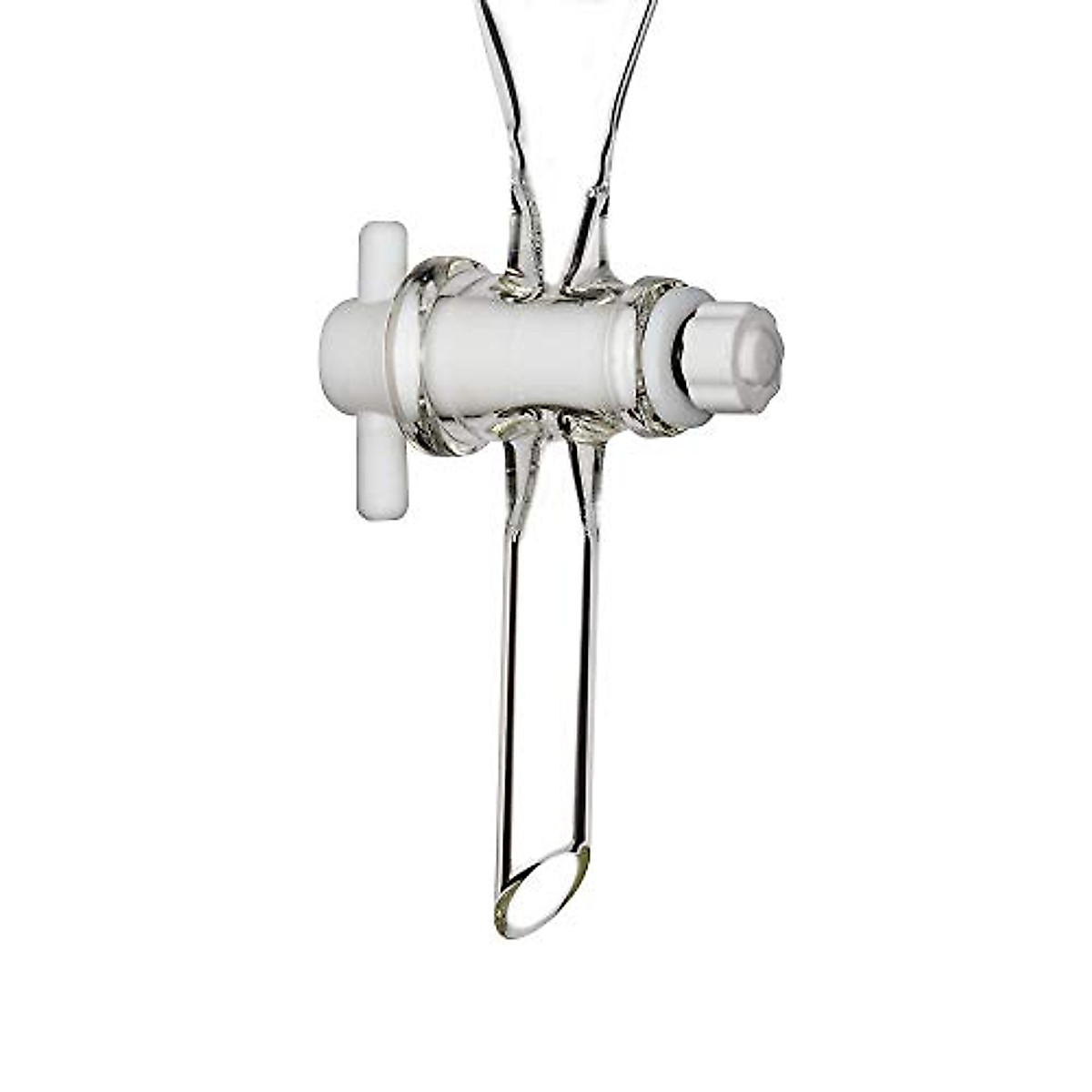 StonyLab Borosilicate Glass 2000 ml Heavy Wall Conical Separatory Funnel with 24/40 Joints and PTFE Stopcock, 2 L (2 Liter)