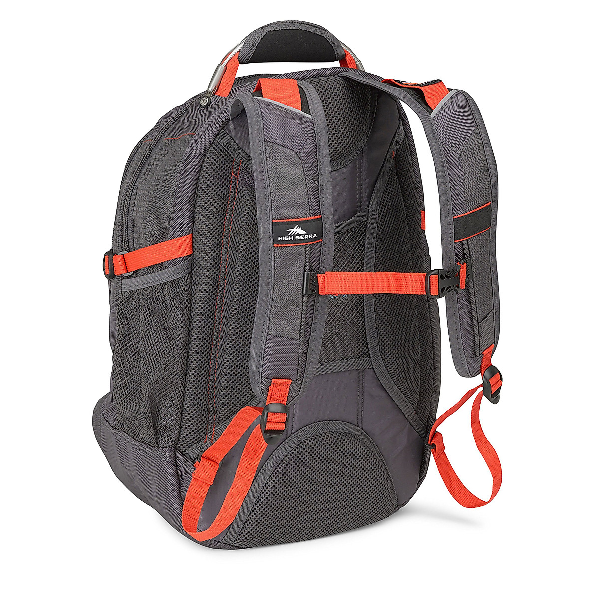 High Sierra XBT - Business Laptop Backpack, Mercury/Crimson, One Size