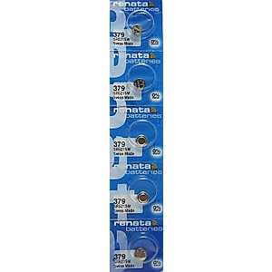 379 Watch battery - Strip of 5 Batteries
