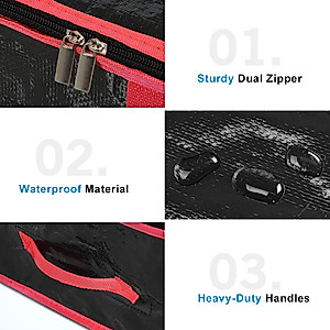 BoxLegend Wrapping Paper Storage Container – Fits up to 20 Rolls 1 3/8” Diam. - Underbed Gift Wrap Organizer Bags, Wrapping Paper Rolls, Ribbon, and Bows - Under Bed