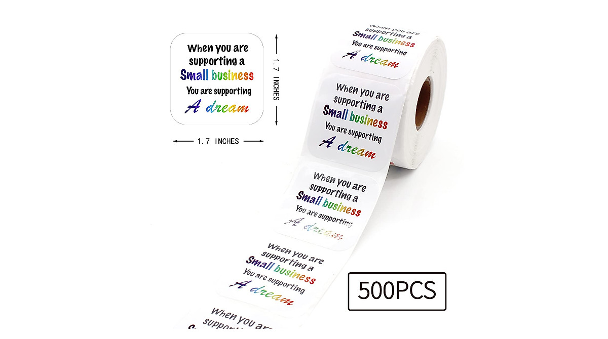Thank You Stickers - 500 PCS for Small Businesses