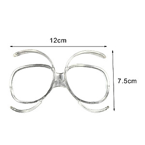 Floralby Goggles Insert Frame Sunglasses Adapter Myopia Inline Frame Myope Friendly Transparent