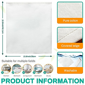 Tatuo 2 Pieces 6 inch Carbon Prefilter for 6 inch Carbon Filter Carbon Air Filter Cotton CoverHome Kitchen Office, 15.9 x 13.8 Inches