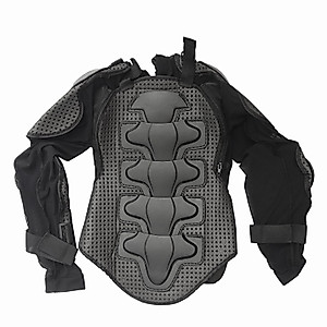 ZXTDR Kids Full Body Armor Protective Gear Jackets Children Mesh Clothing for Motorcycle Motocross Dirt Bike Racing Sports ATV Safety Guard Armored Protector Black (M)