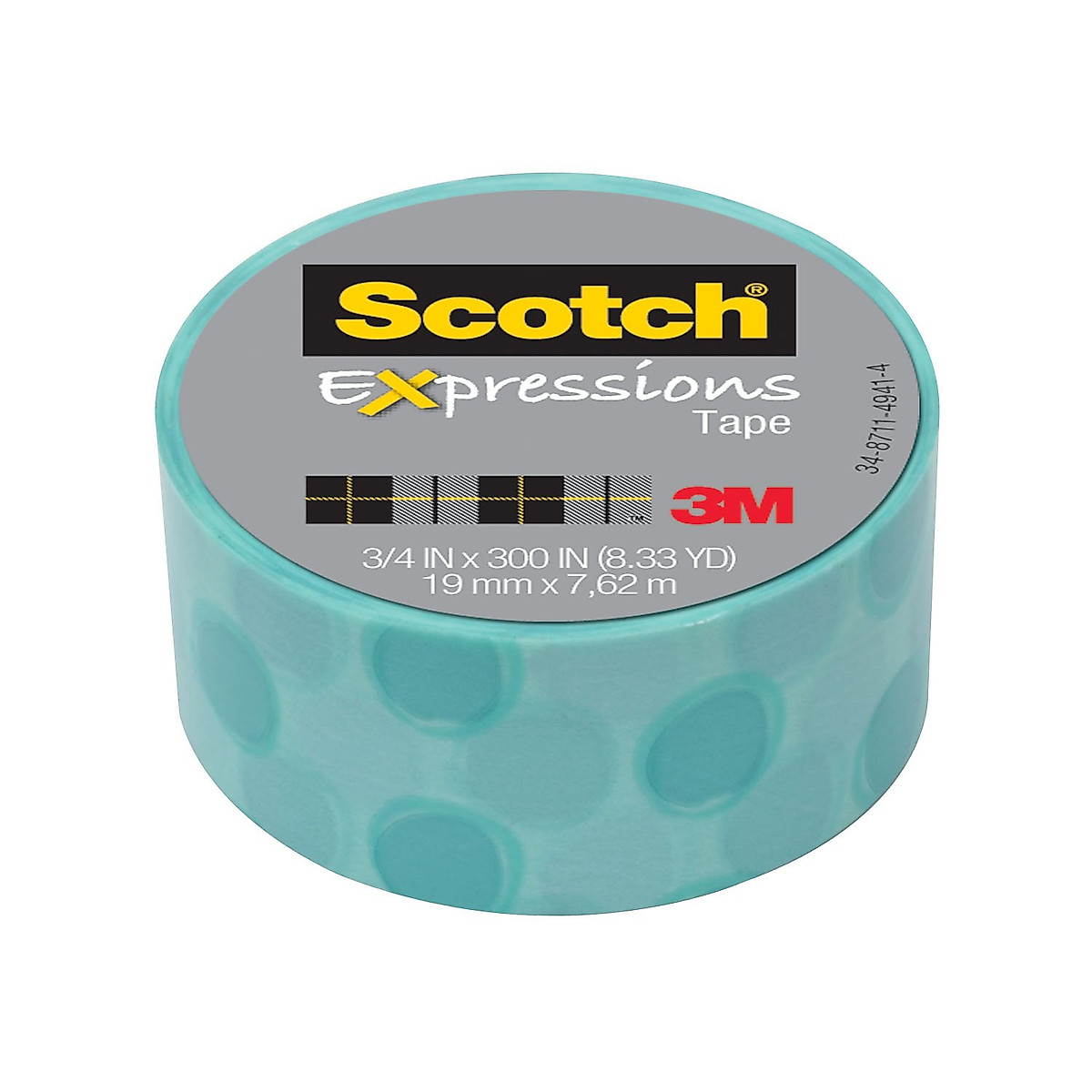3m C214-P3 3/4" X 300" Circles Expressions Tape
