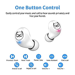 Togetface Wireless Earbuds Child Earbuds, Kids Wireless Earbuds Bluetooth Headphones with Microphone, IPX5 Waterproof, 30H Playtime, High-Fidelity Stereo Earphones for Sports and Work.
