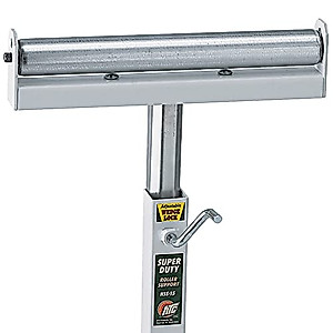 HTC HSS-15 Super Duty Adjustable 22-Inch to 32-Inch Tall Pedestal Roller Stand with 16-Inch Ball Bearing Roller, 500 Lbs. Material support