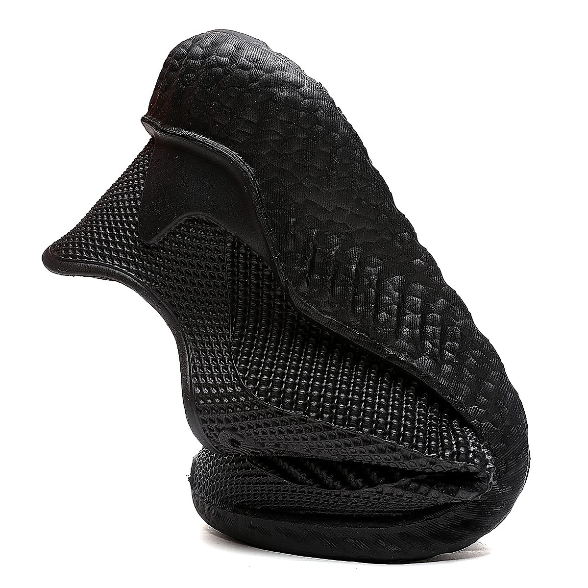 lozoye Professional Chef Clogs for Men Non Slip Oil Water Resistant Food Service Work Sneakers Comfort Casual Shoes (Numeric_10) Black