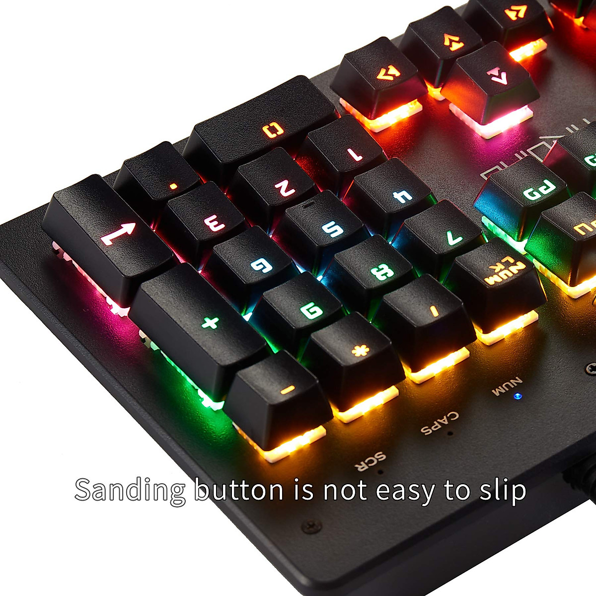 Yingshi Mechanical Keyboard for Gaming and Working,Gaming Keyboard with RGB Backlight,104 Keys Included,Keyboard for Windows PC Games.