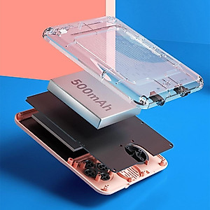 Video Game Consoles 666 in 1 Retro Games AV Out Two Player Gamepads Portable Hand-held Gaming Players (Singles Pink)