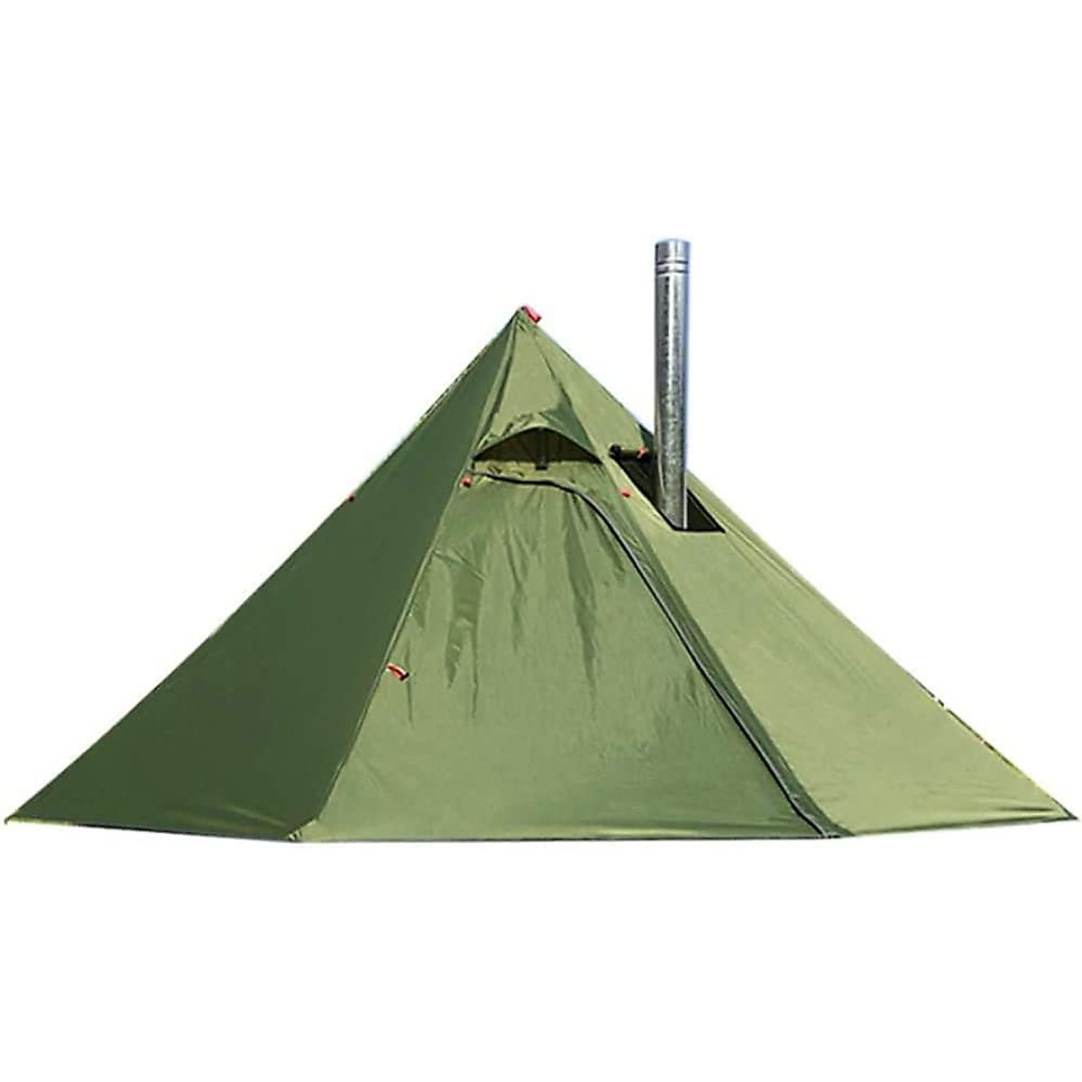 DANCHEL OUTDOOR Mountaincattle Hot Tent with Stove Jack, Waterproof Easy Set Up Tent for Family Camping and Backpacking, Hiking, Hunting (green, 13.1ft dia.)