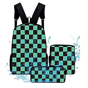 FEIRUIJI Casual Backpack Fashion Laptop Backpack 3pcs Set School Backpack Travel Shoulder Backpack Book Backpack for men women (EE), 30 x44 x18cm