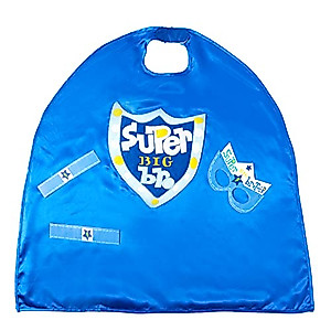 C.R. Gibson Blue 'Big Brother' Superhero Cape Children's Costume, 3pc, 22'' L