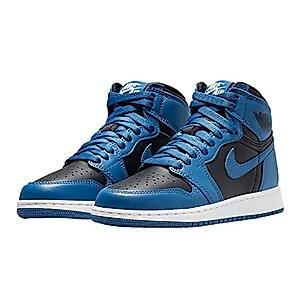 Jordan Youth Air 1 Retro High OG GS 575441 404 Dark Marina Blue - Size 5.5Y