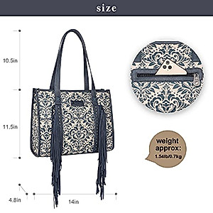 Montana West Western Tote Bag for Women Fringe Collection Handbag Conceal Carry Purse MW1223-816NY