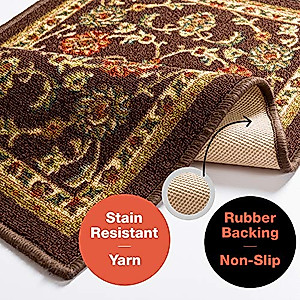 Well Woven Kings Court Tabriz Traditional Brown Oriental 3'3" x 4'7" Indoor/Outdoor Area Rug