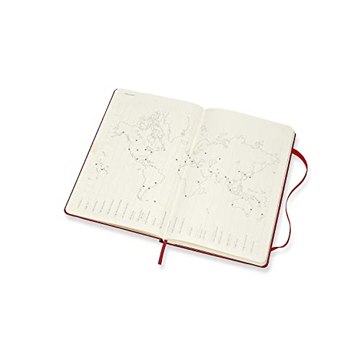 Moleskine Classic 12 Month 2022 Weekly Planner, Hard Cover, Large (5" x 8.25"), Scarlet Red