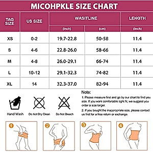 MICOHPKLE Waist Trainer for Women Postpartum Belly Band Wrap Belt C-Section Recovery Tummy Control Waist Cincher Body Shaper (Medium, Black)