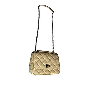 Tory Burch Willa Shoulder Bag New Cream One Size Quilted Leather Convertible Chain Strap