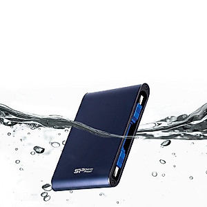 Silicon Power 1TB Rugged Portable External Hard Drive Armor A80, Waterproof USB 3.0 for PC, Mac, Xbox and PS4, Blue