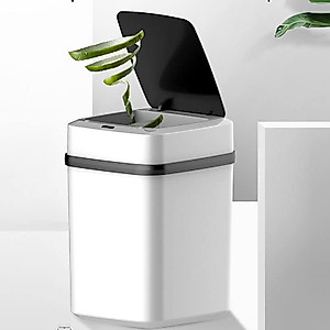 GENIGW Automatic Touchless Sensor Smart Trash Can Intelligent Dustbin Lid Induction Motion Detector Garbage Can Kitchen