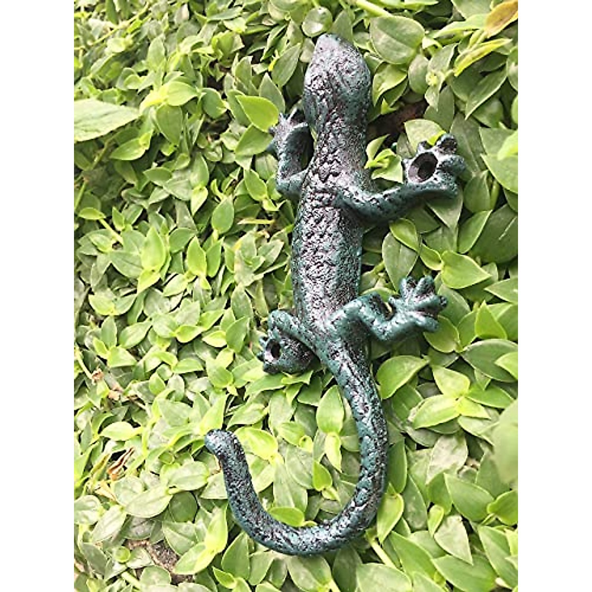 HWHP Zone - Wall Hooks Decorative Cast Iron Animal Gecko Shape Hooks Wall Mounted for Home Office Foyer Hallway Pool Garden Garage Indoor Outdoor Used, Hand Made, Gifts.