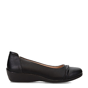 LifeStride Womens Impact Loafer, Black, 8.5 Wide US