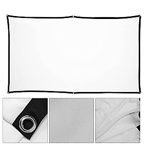 Projection Screen 16:9, Silvosid Foldable Portable Movie Screen 100 Inch Support Double Sided Projection for Home Theater Outdoor Movie Night Indoor