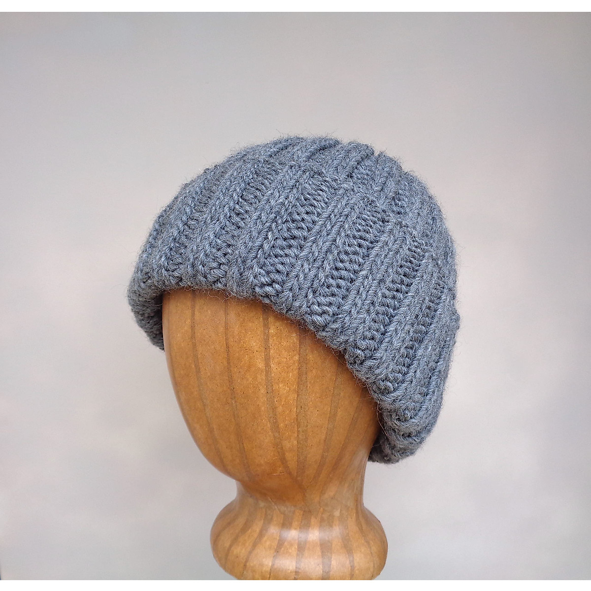 Alpaca Wool Beanie Hat, Hand Knit Watch Cap, Men or Women, Stretchy Seamless Fit, CHOOSE COLOR