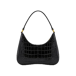 JW PEI Women's Ruby Shoulder Bag (Black Croc)