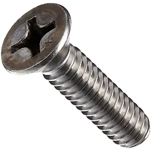 Small Parts 316 Stainless Steel Machine Screw, Plain Finish, Flat Head, Phillips Drive, 3/4" Length, #10-32 Threads (Pack of 25)