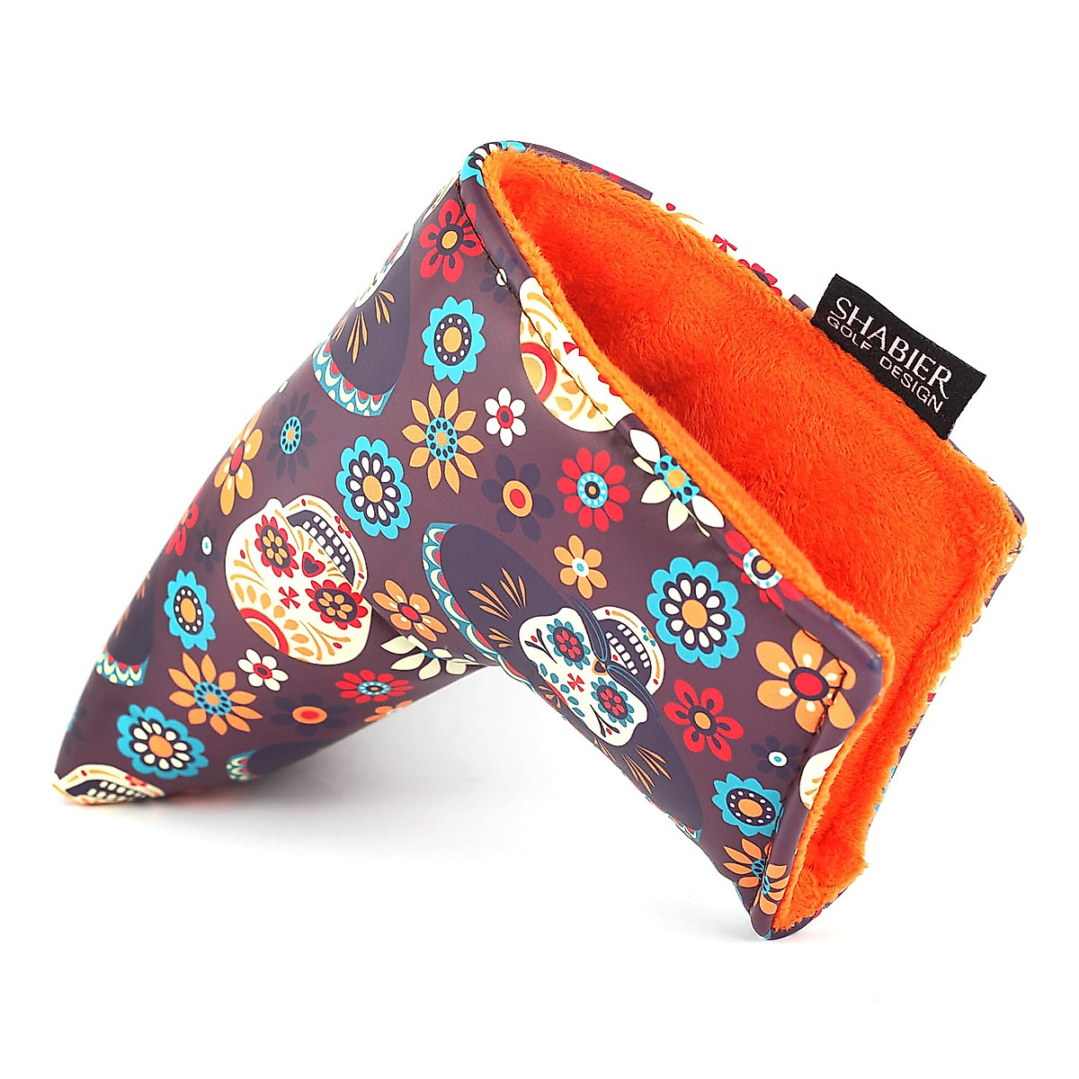 SHABIER Golf Putter Cover Skull Design Headcover for Blade Golf Putter Head Cover