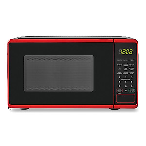 0.7 cu. ft. Countertop Microwave Oven, 700 Watts, New (Color : Red)