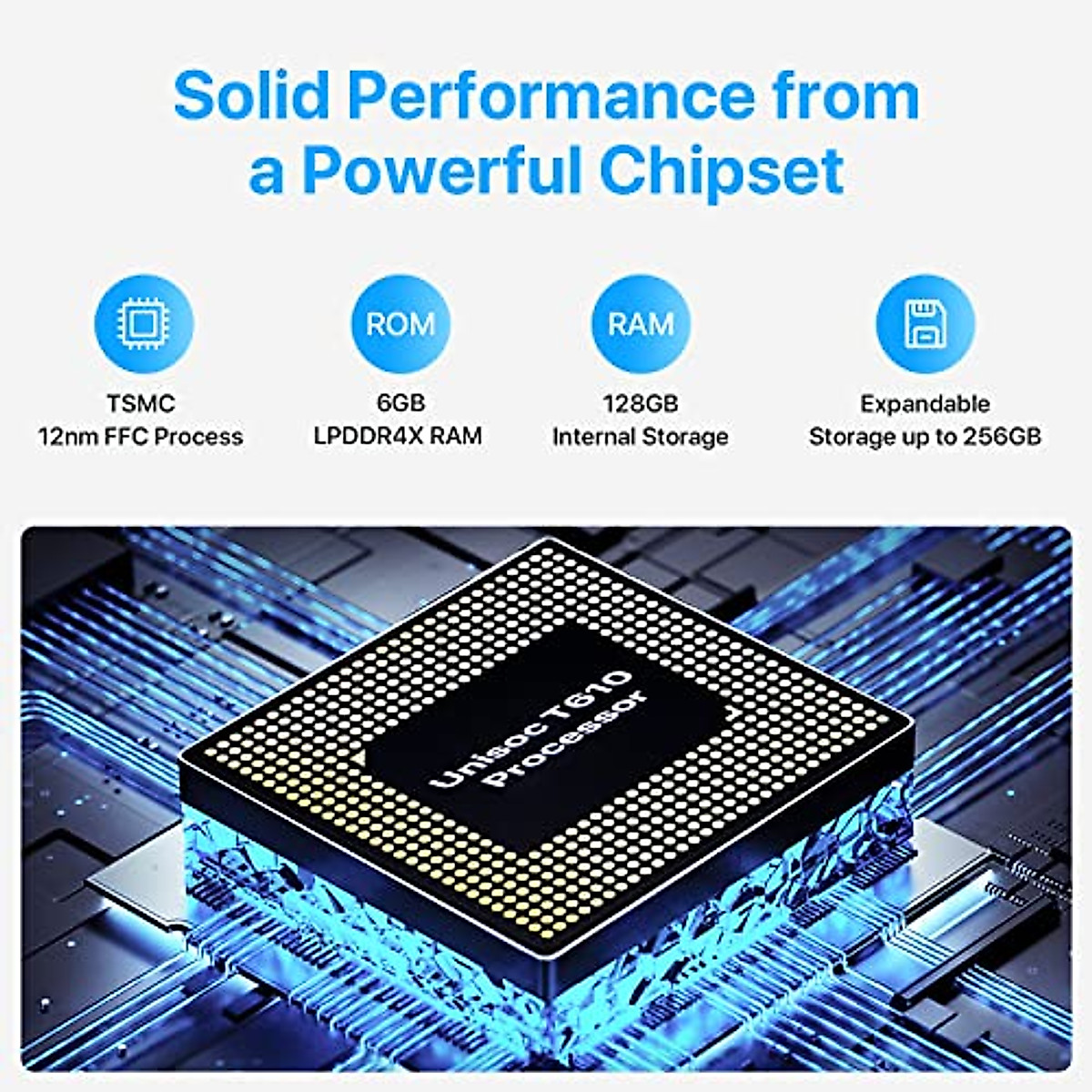 UMIDIGI Power 7 MAX Cell Phone, 6GB+128GB 10000mAh Battery Unlocked Smartphone with 6.7" Full Screen + 48MP AI Triple Camera Android Smartphone Gold