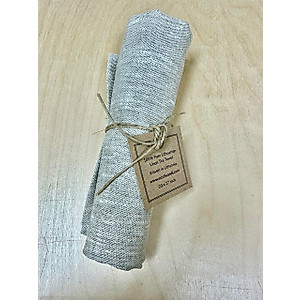 Trendy Tripper 100% Pure Lithuanian Linen Tea Towel Natural White Melange 20” x 27” (Natural White Melange, 1)