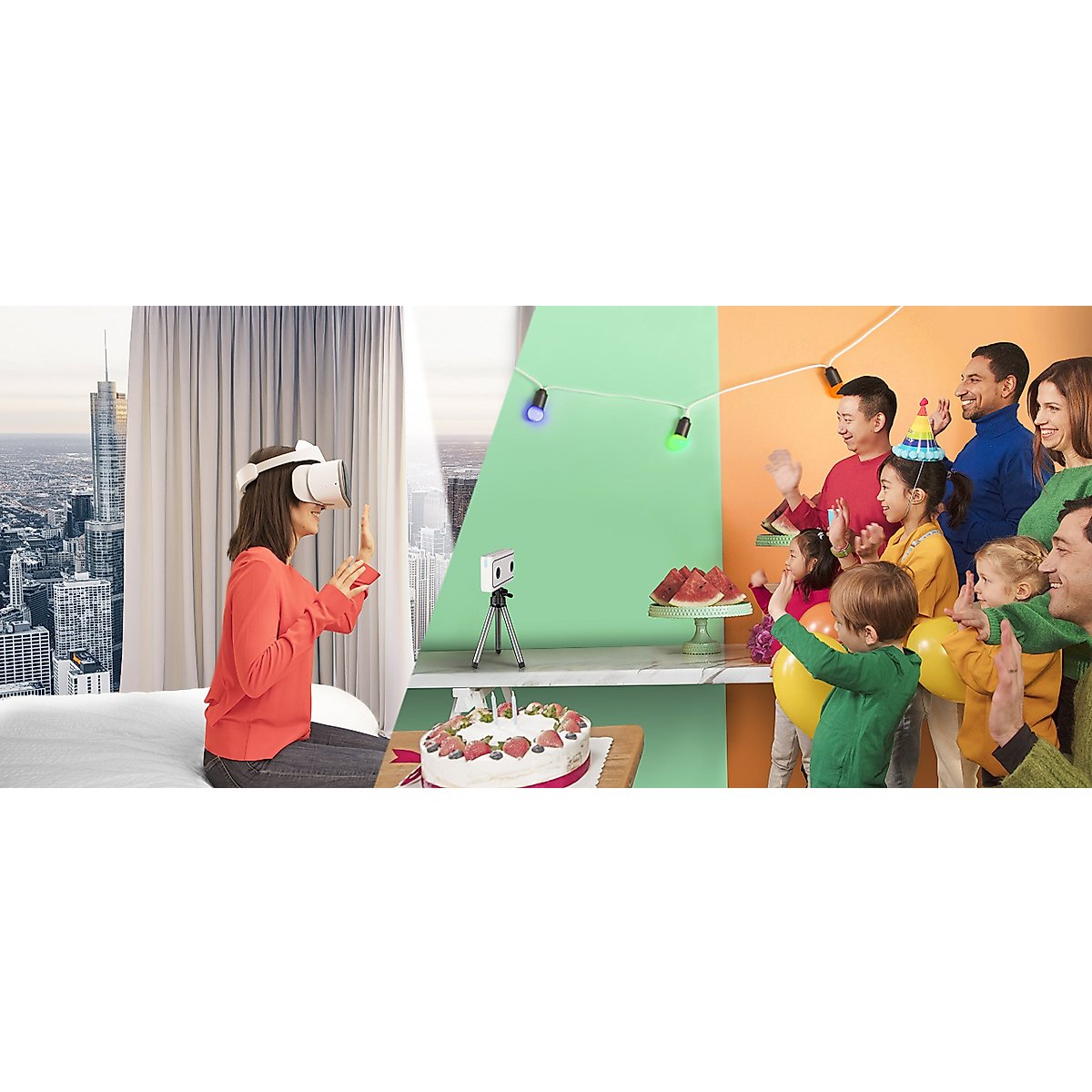 Lenovo Mirage Camera with Daydream, VR-Ready Photo and Video Camera, Integration with YouTube and Google Photos, Smartphone Compatibility, Moonlight White
