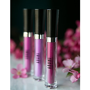 Aromi Matte Liquid Lipstick | Long-Lasting, Smudge Proof, Purple Magenta Lip Color, Waterproof, Pink Raspberry, Paraben, Phthalate, + Gluten Free (Forbidden Fuchsia)